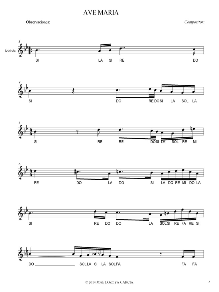 Ave Maria Partitura | PDF