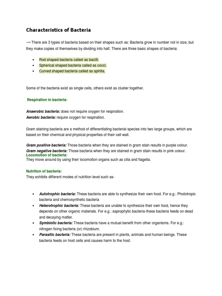 IGCSE Biology Revision - Bacteria | PDF | Bacteria | Cell (Biology)
