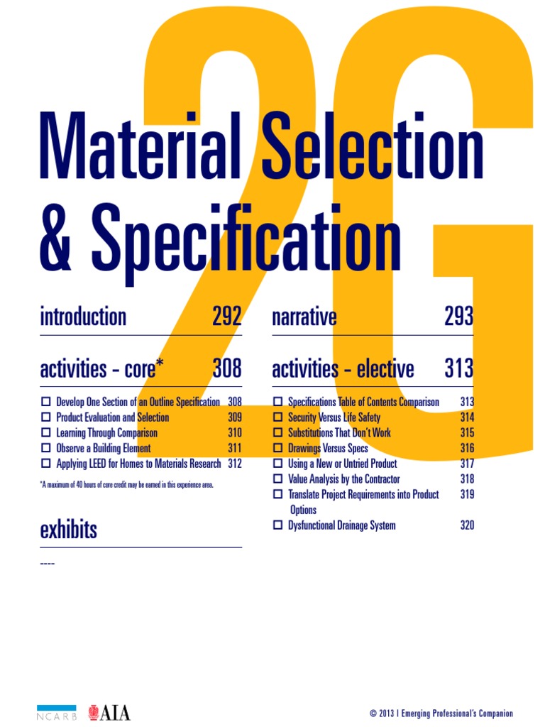 Material Selection For Interior by AIA | PDF | Specification (Technical ...