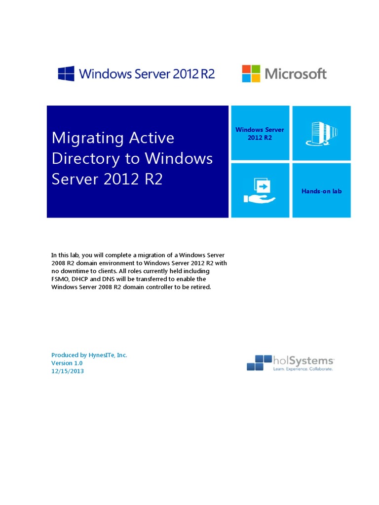 Active Directory Migration from 2008 to 2012.pdf | Active Directory ...