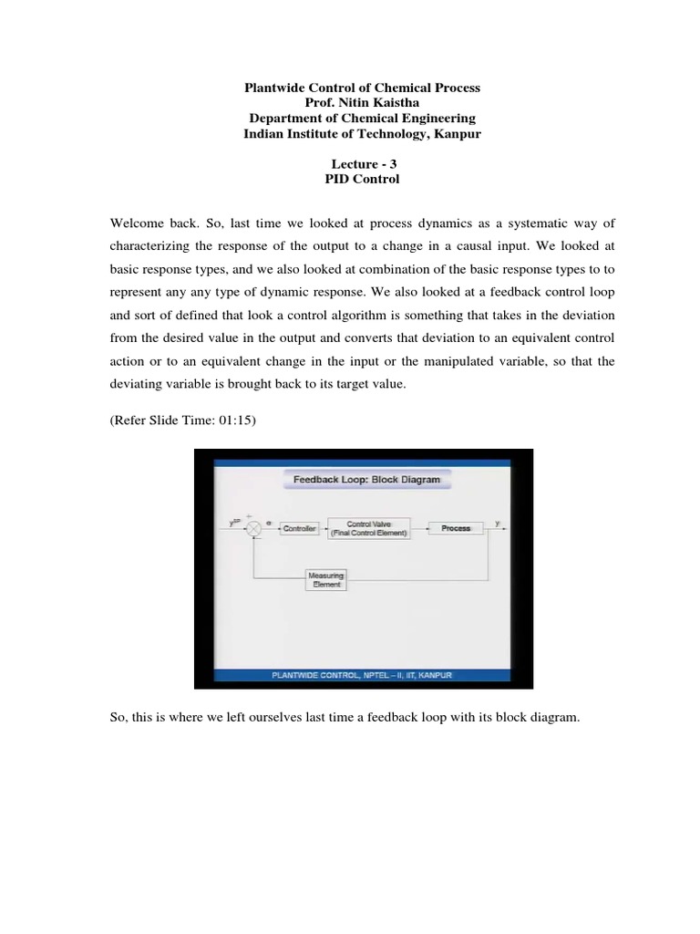 Control Pid | PDF | Control Theory | Feedback