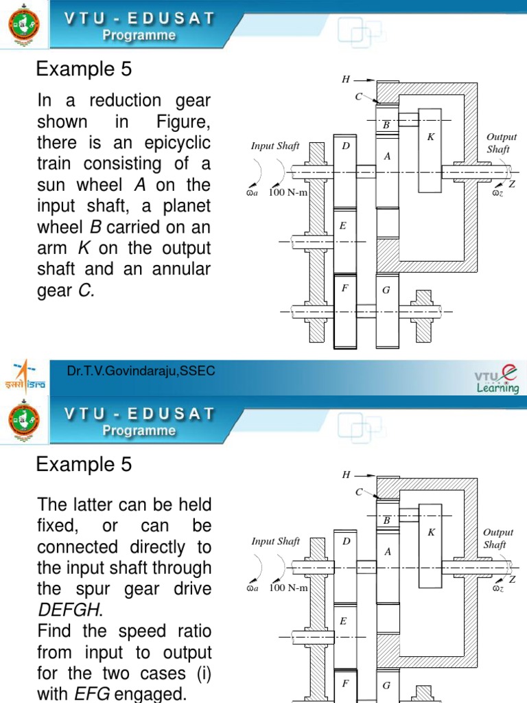 Epicyclic Gear Train Analysis Examples | PDF | Euclidean Geometry ...