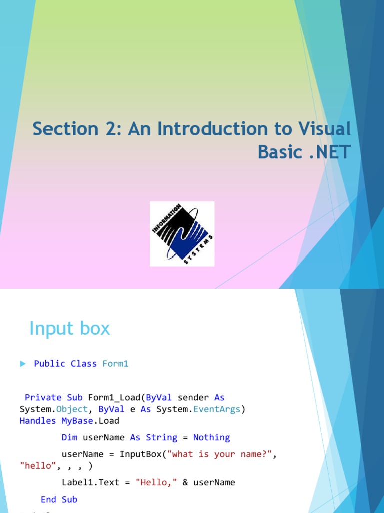 Visual Basic .NET Application Guide | PDF | Microsoft Visual Studio ...