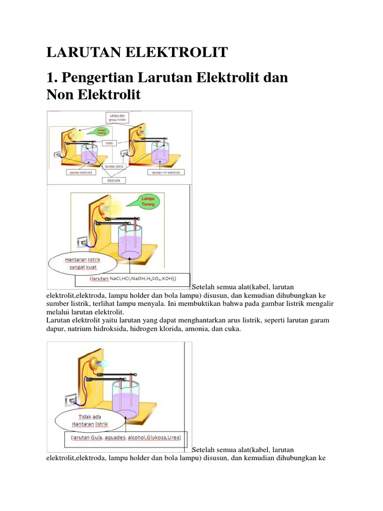 Larutan Elektrolit | PDF
