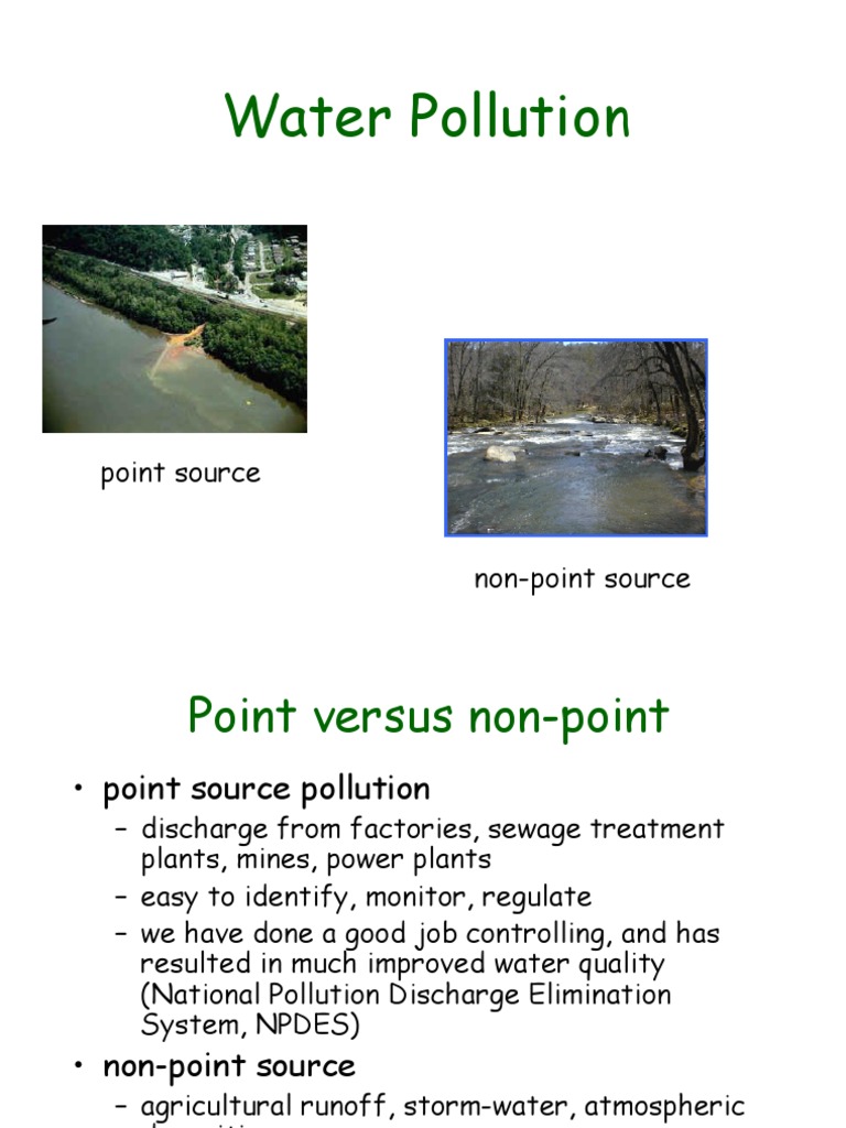 Water Pollution: Point Source Non-Point Source | PDF | Eutrophication ...