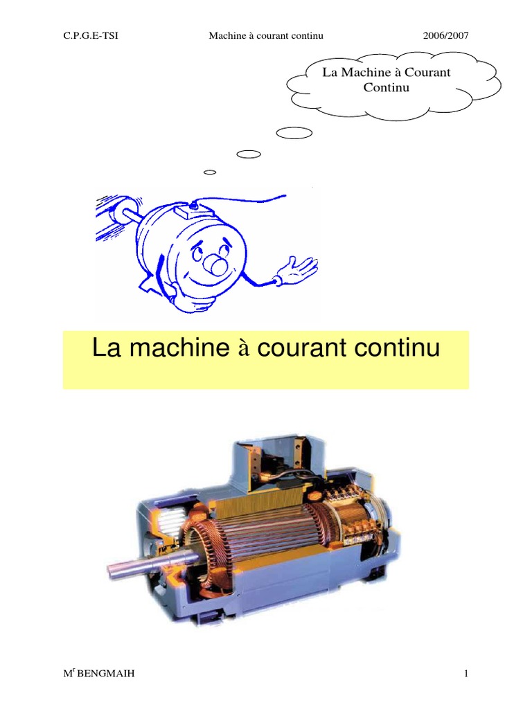 Machine à Courant Continu : Principes et Fonctionnement | PDF | Machine ...