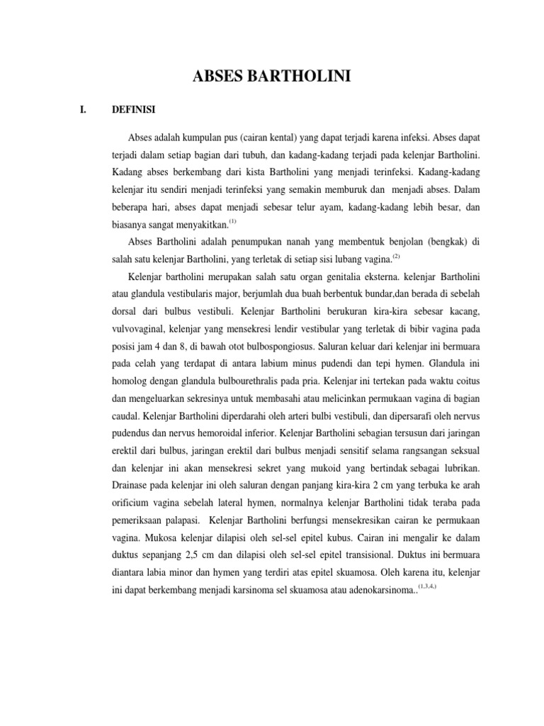 Abses Bartholini | PDF