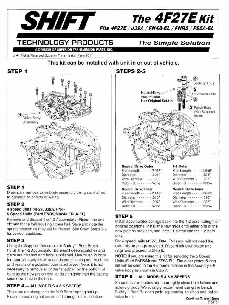 SUPERIOR 4F27E Instructions | PDF