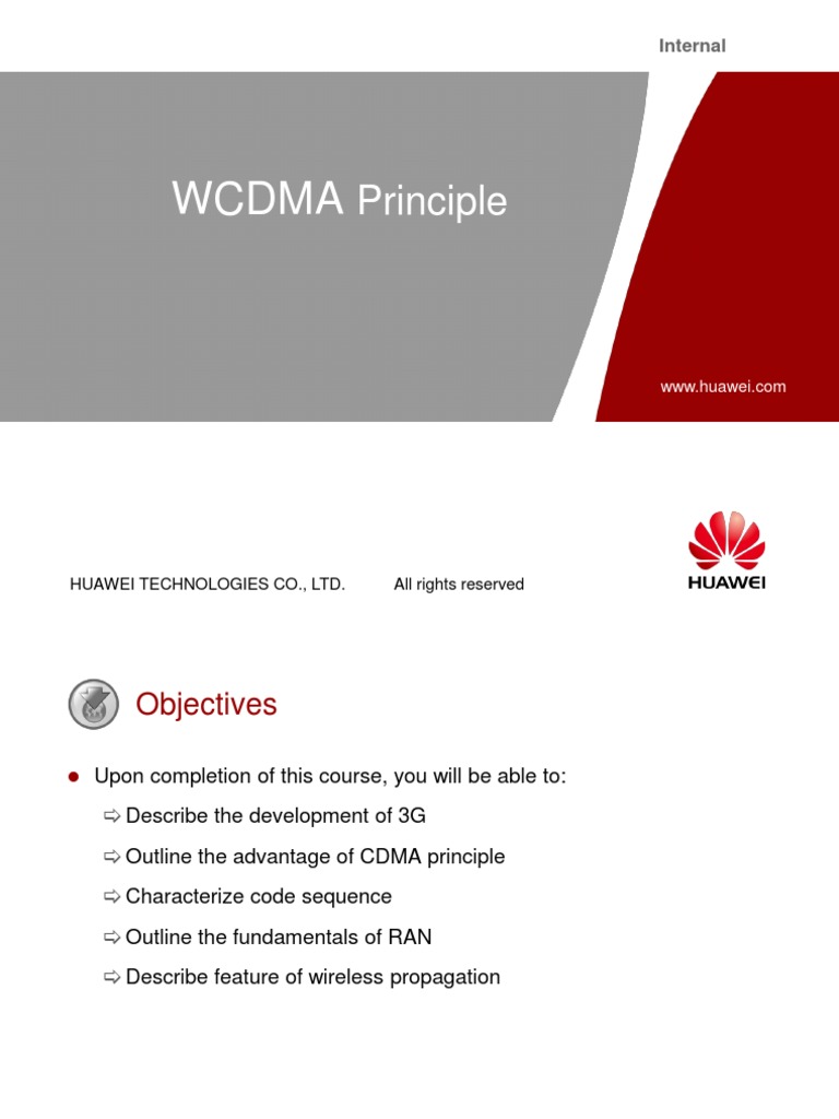 01-WCDMA Principle | PDF | Forward Error Correction | Modulation