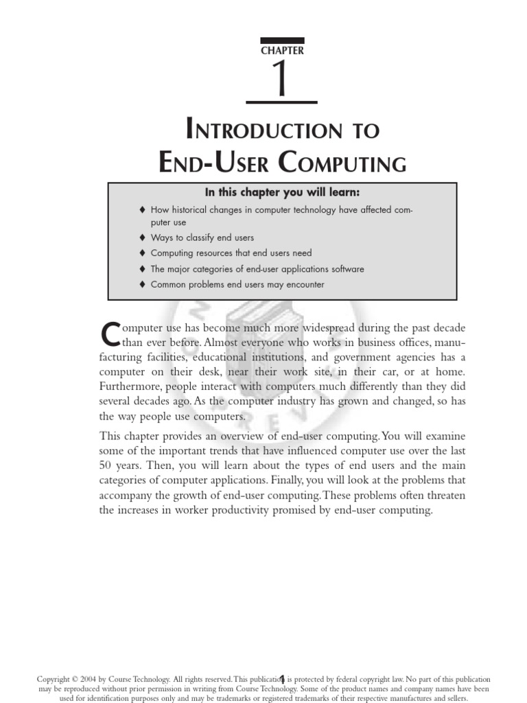 Chap1 End User | PDF | Personal Computers | Mainframe Computer