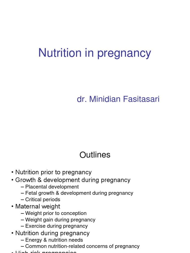 Nutrition Guidelines for Healthy Pregnancy | PDF | Pregnancy | Prenatal ...