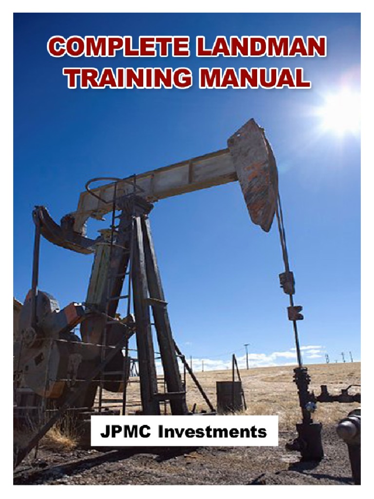 Landman Training Manual | PDF | Mineral Rights | Lease