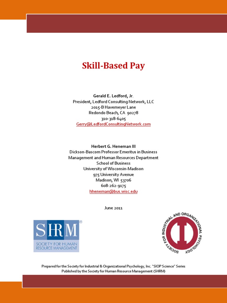 Skill Based Pay | PDF | Competence (Human Resources) | Employment