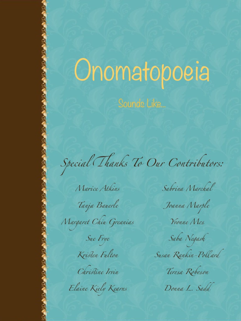 Onomatopoeia Book | PDF | Nature