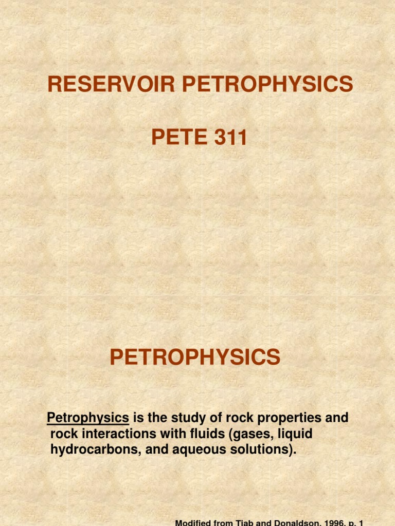 Petrophysics | Petroleum Reservoir | Clastic Rock | Free 30-day Trial ...