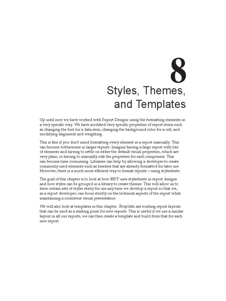 Styles, Themes, and Templates | Download Free PDF | Cascading Style ...