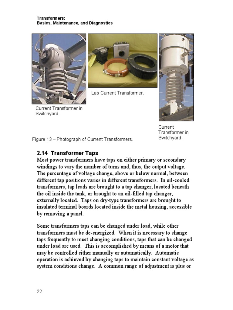Transformer Taps Explained | PDF