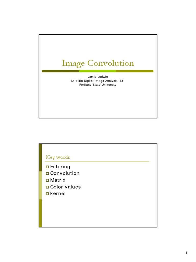 Ludwig ImageConvolution | PDF | Convolution | Signal Processing