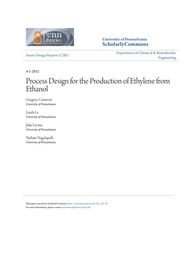 Ethylene | PDF | Distillation | Heat Exchanger