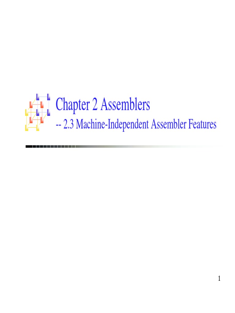 Machine-Independent Assembler Features | PDF | Assembly Language ...