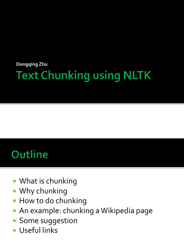 Text Chunking Using NLTK | PDF | Parsing | Reserved Word