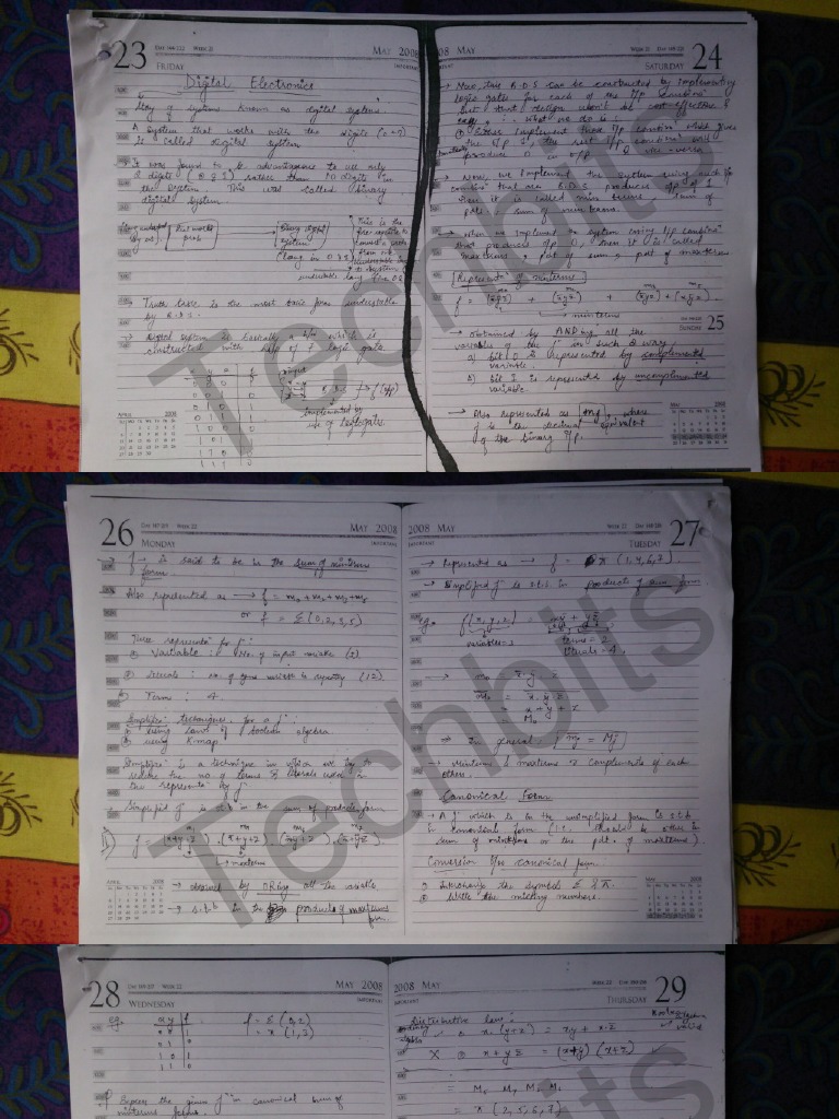 Digital Electronics Hand Written Notes Made Easy | PDF