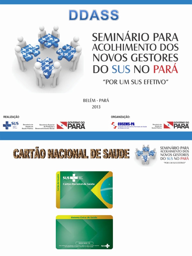 Apresentação CADSUS 2013 | PDF | Negócios | Finanças e Administração de ...