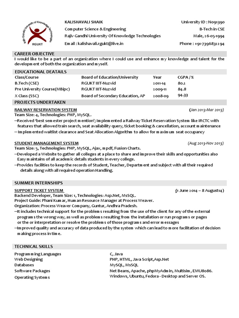 Resume Offcampus | PDF | Operating System | Web Design