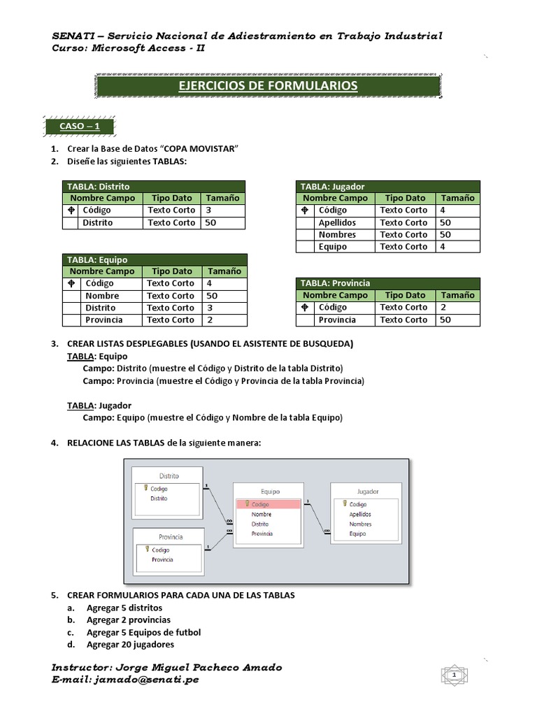 Ejercicio de Formularios | PDF