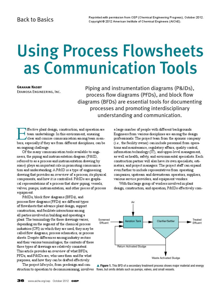 Flow Sheets As Communication Tools | PDF | Instrumentation | Process ...