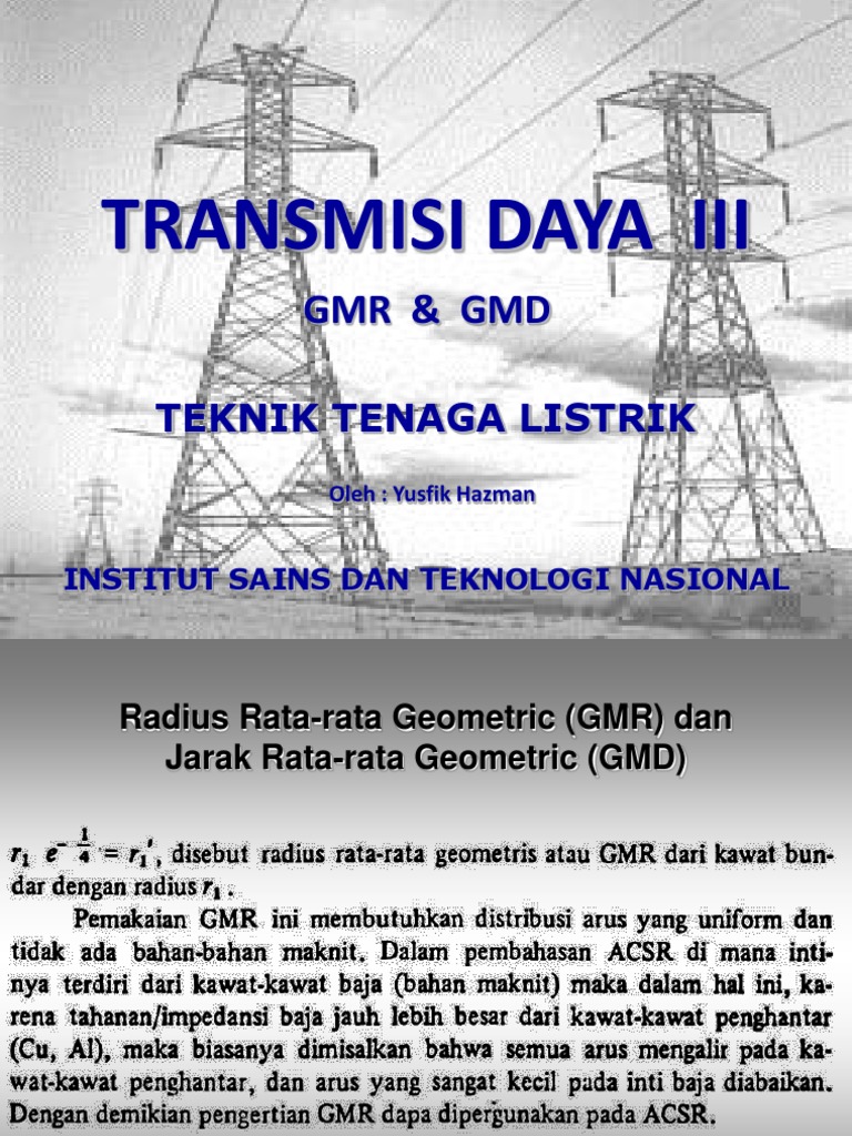 Transmisi Daya Bag 3 GMR-GMD | PDF | Teknologi & Rekayasa