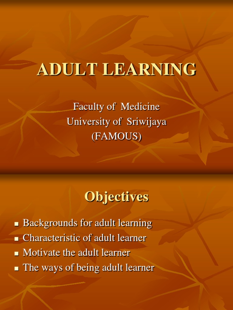 Adult Learning | PDF | Adult Education | Motivation