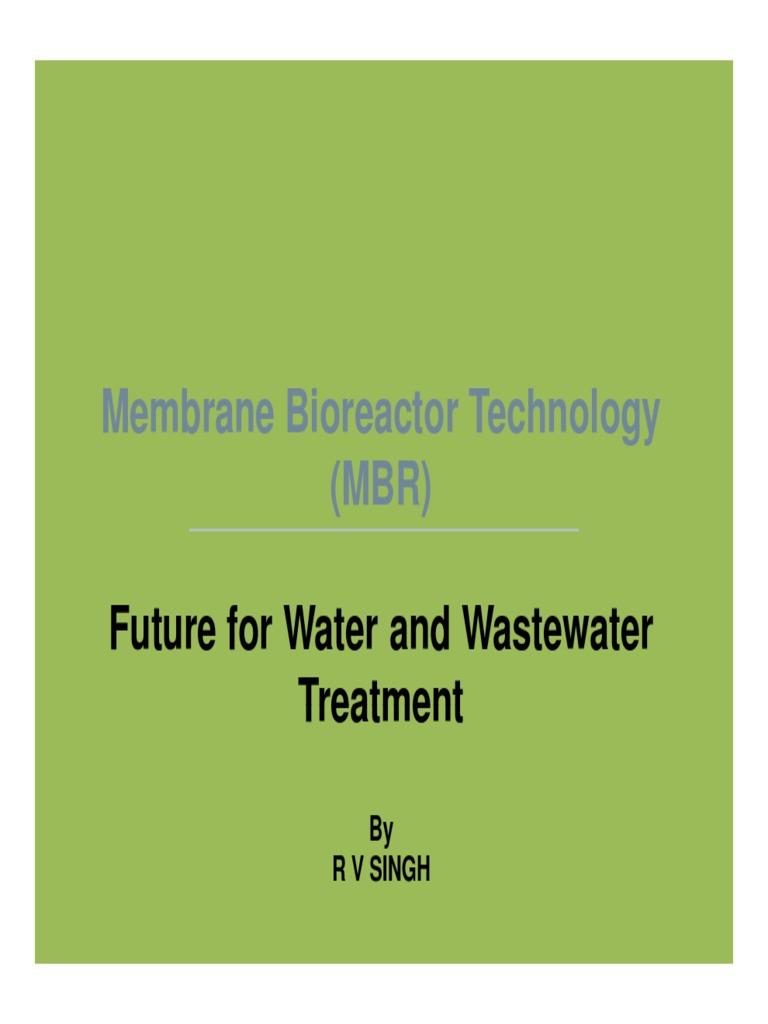 MBR Technology | PDF | Sewage Treatment | Membrane