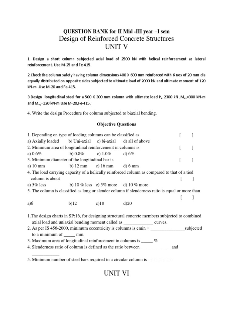 Drcs | PDF | Column | Beam (Structure)