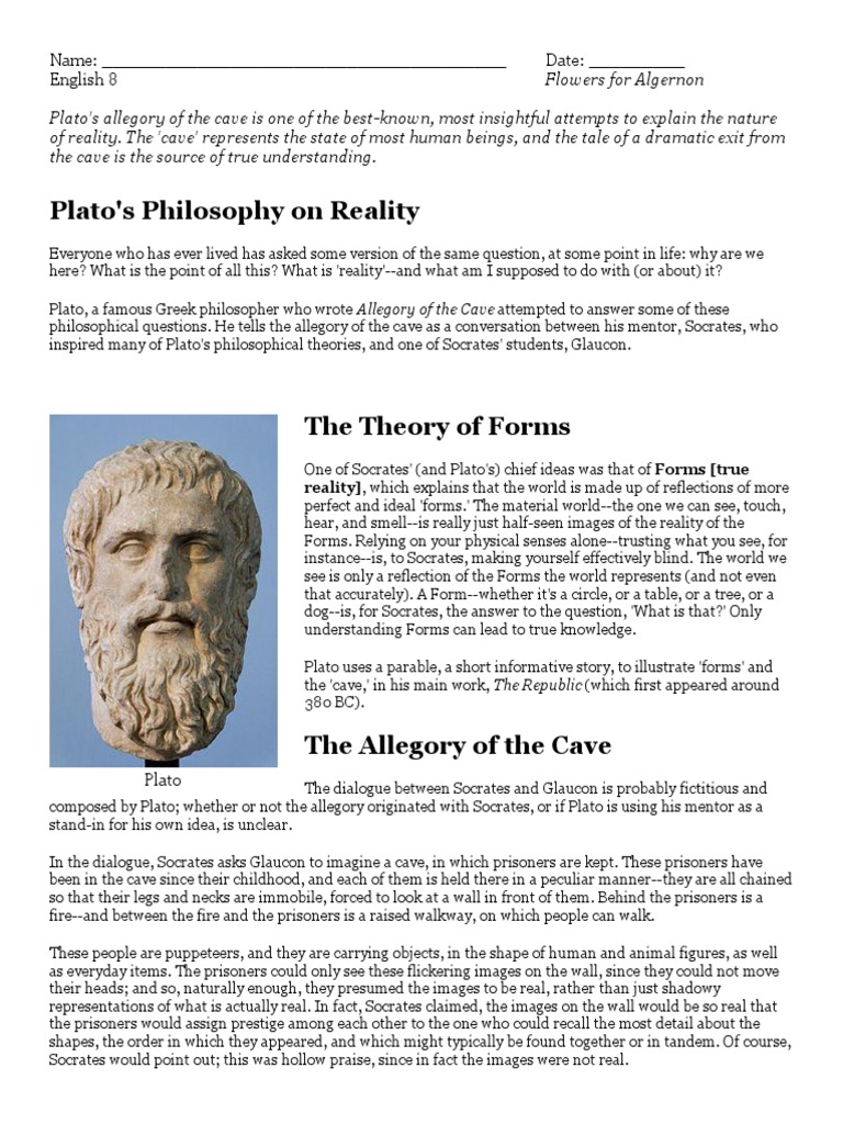 The Cave Explained | PDF | Plato | Socrates