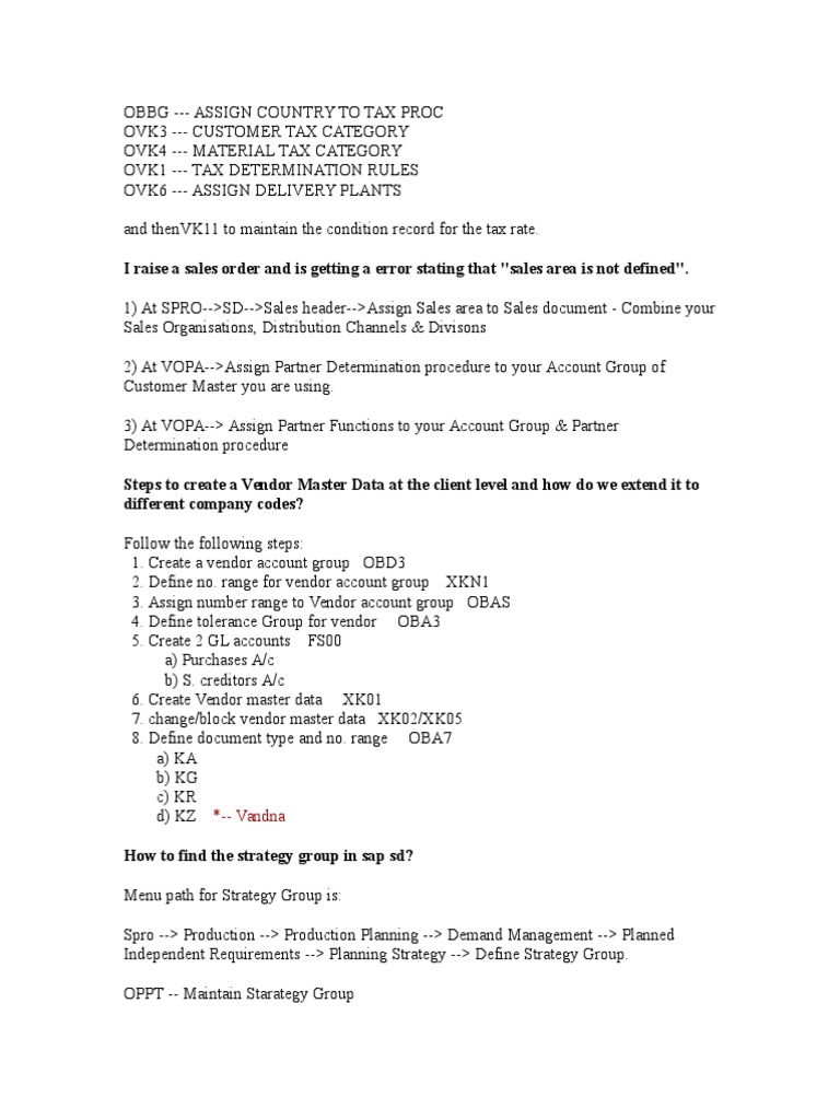 Tables For Sap SD | PDF | Invoice | Debits And Credits