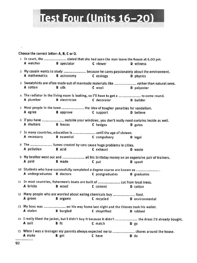English Test | PDF