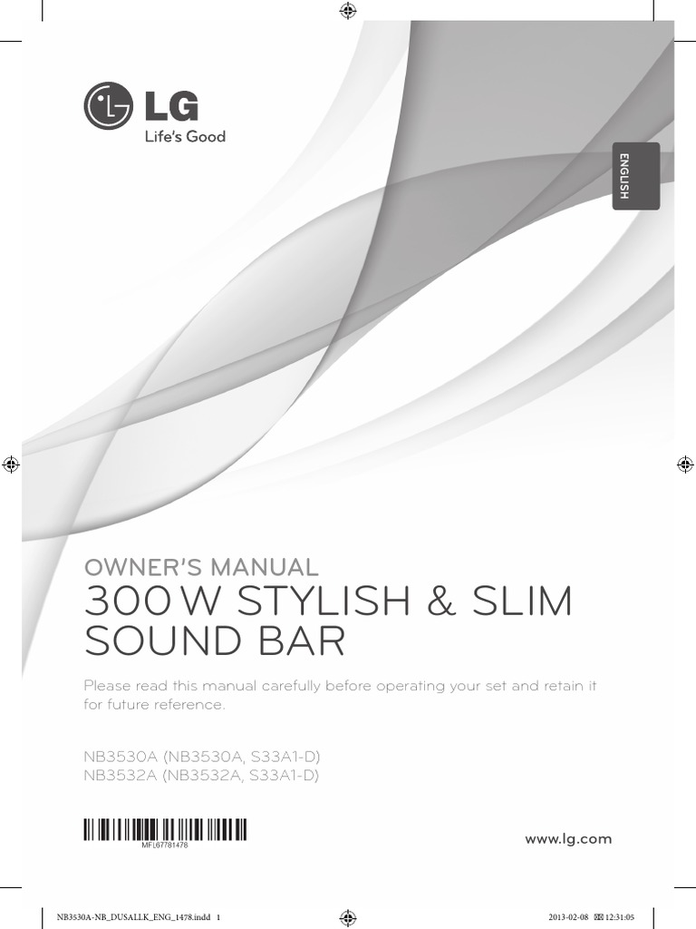 LG Soundbar Manual | PDF | Usb Flash Drive | Bluetooth