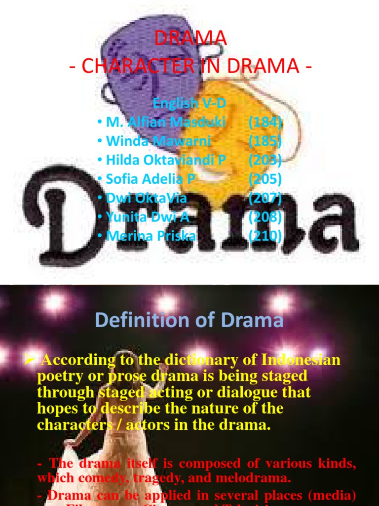 An In-Depth Look at Character Analysis in Drama: Central Characters ...
