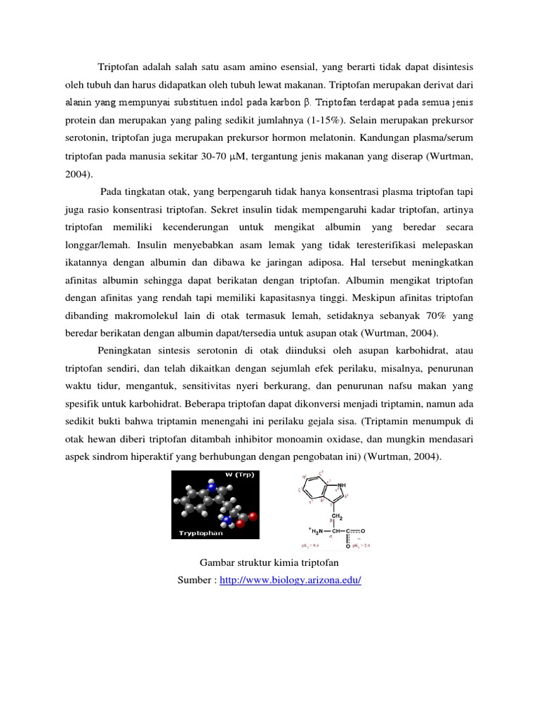 Triptofan | PDF | Pengembangan Diri | Sains & Matematika