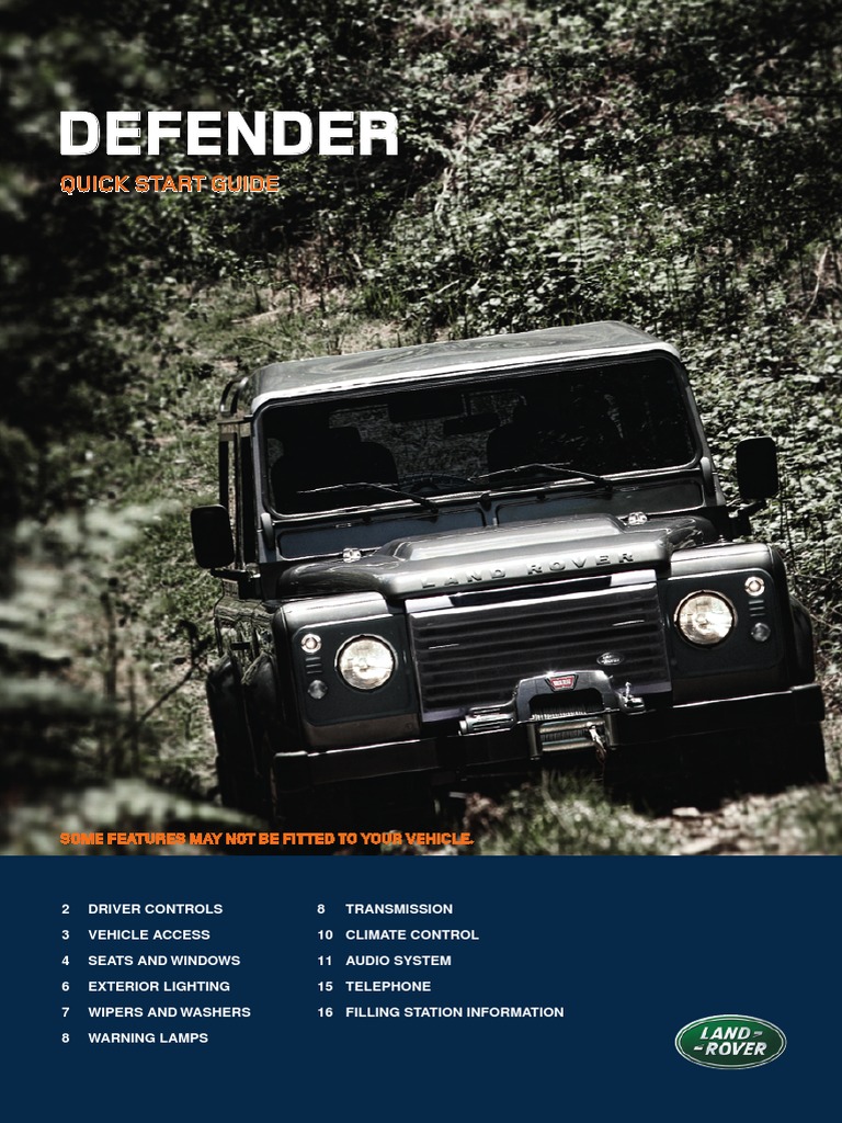 Manual Land Rover | PDF | Manual Transmission | Headlamp