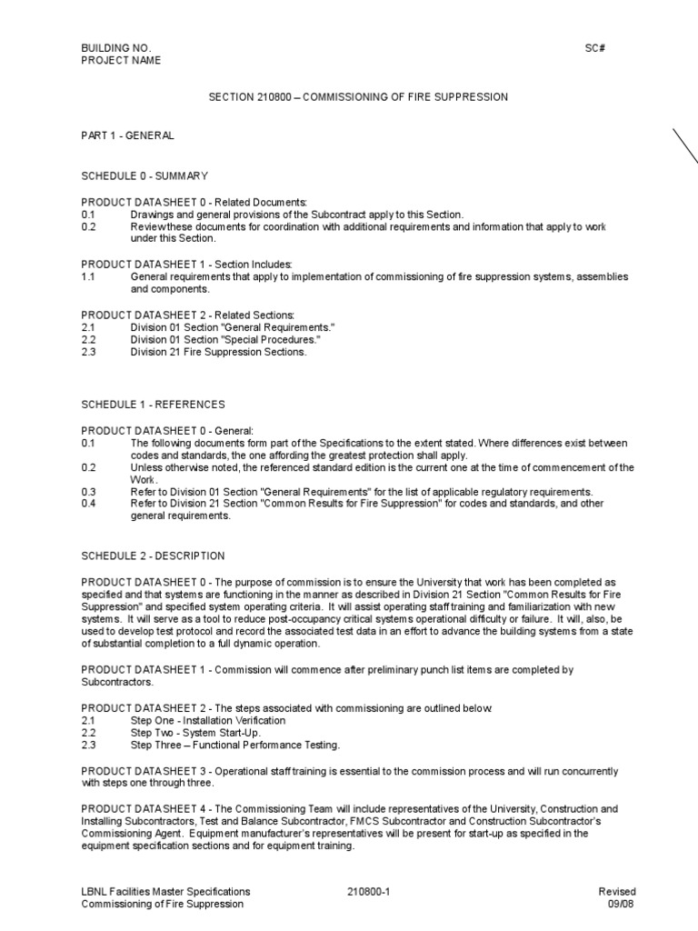 T&C Fire Suppression FM 200 | PDF | Specification (Technical Standard ...