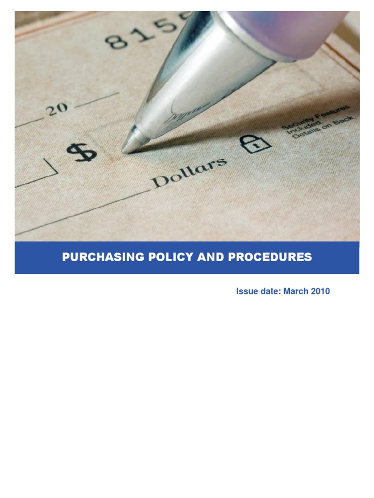 Comprehensive Procurement Procedure Sample 2 | PDF | Finance & Money ...
