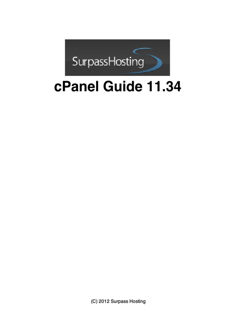 Cpanel Guide | PDF | Email | Port (Computer Networking)
