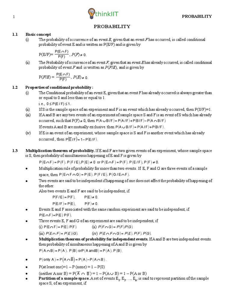 15 Probability PDF | PDF | Probability | Probability Theory