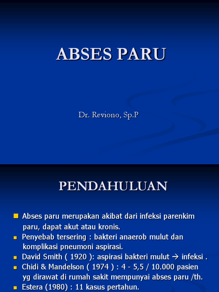 Abses Paru | PDF
