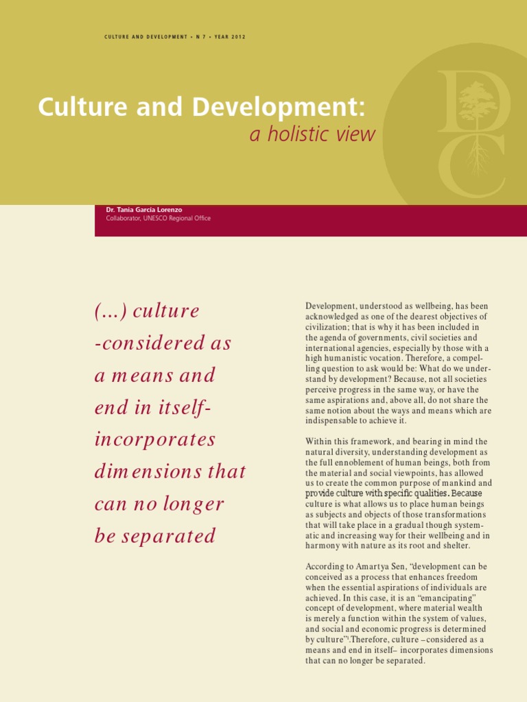 Cultural Development, A Holistic View | PDF | Sociocultural Evolution ...
