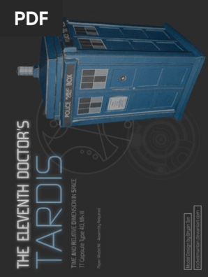 John Hurt Tardis Papercraft