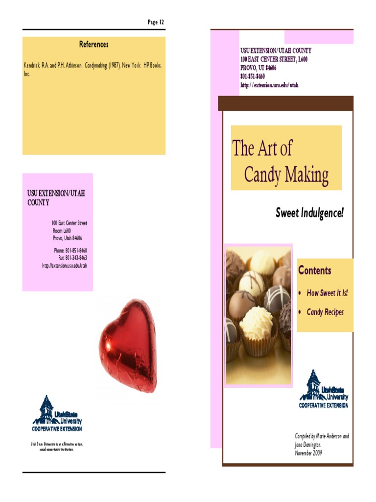 The Art of Candy Making | PDF | Chocolate | Desserts