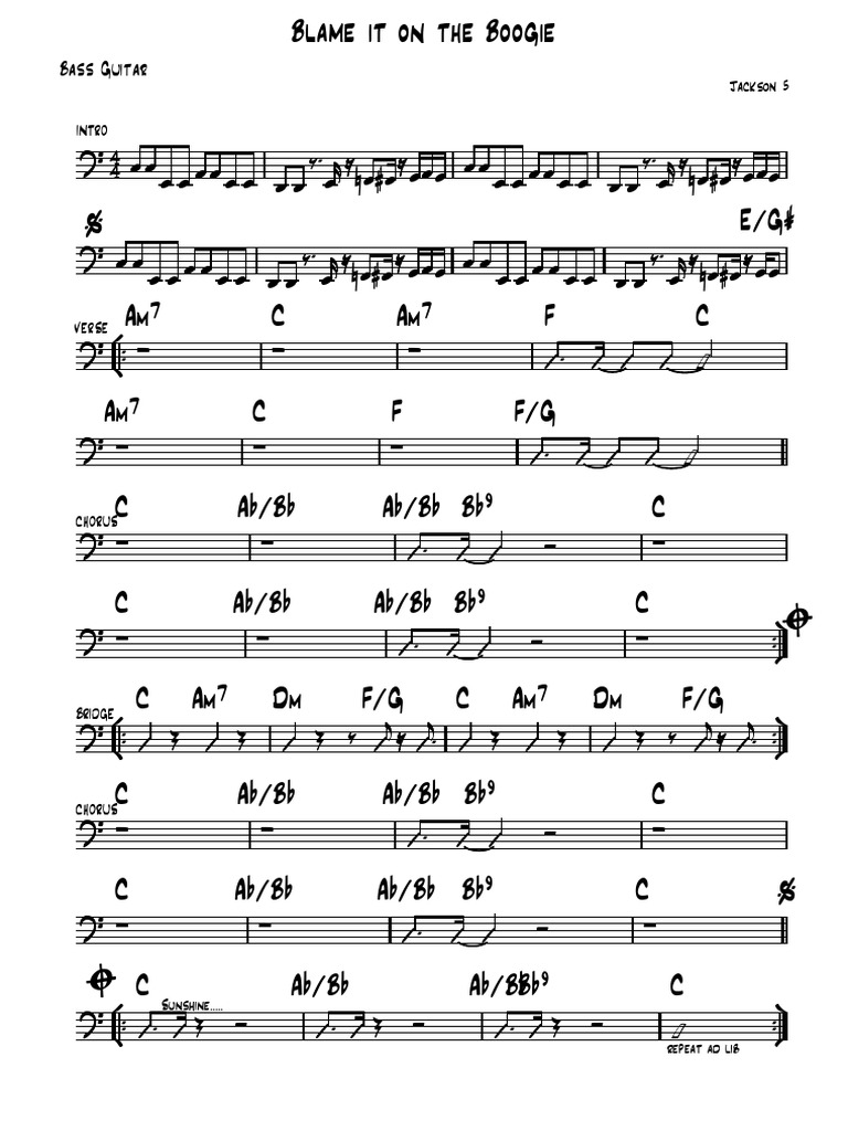 Blame It on the Boogie